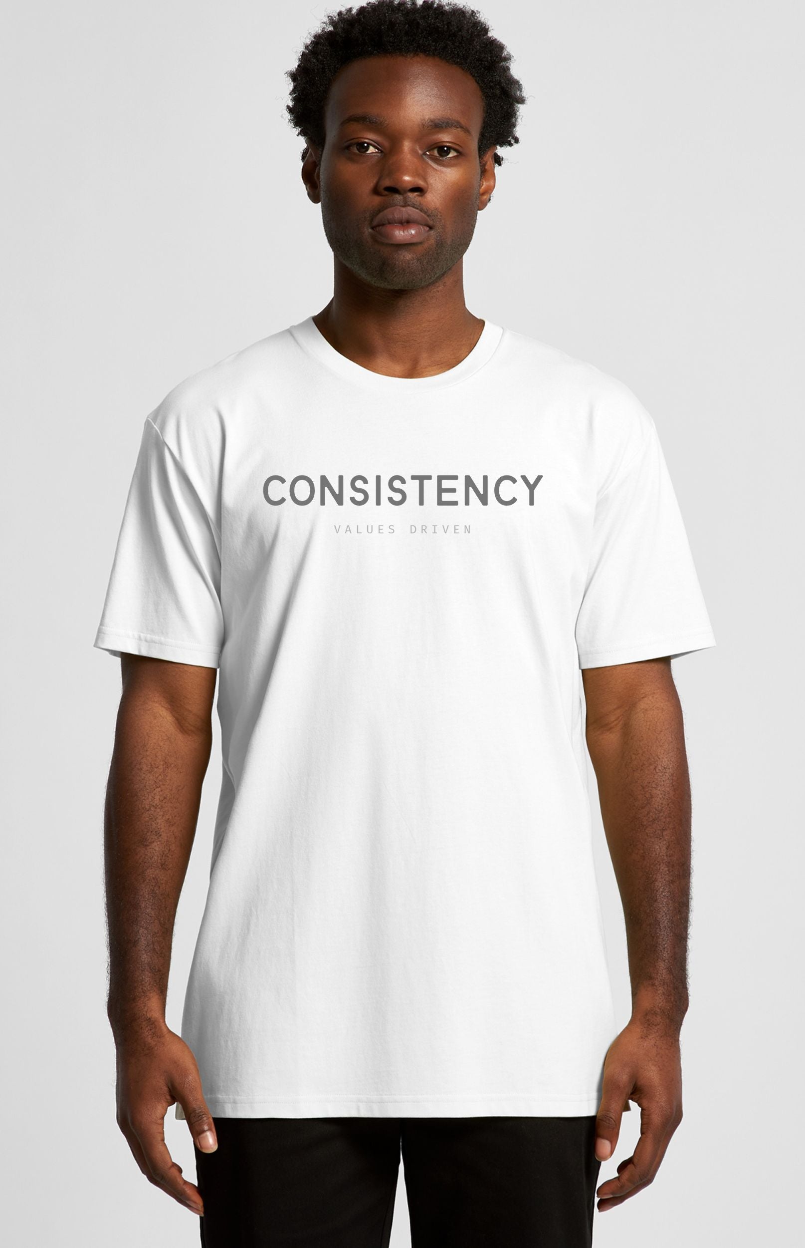 Consistency Tee: Comfort & Style – Values Driven