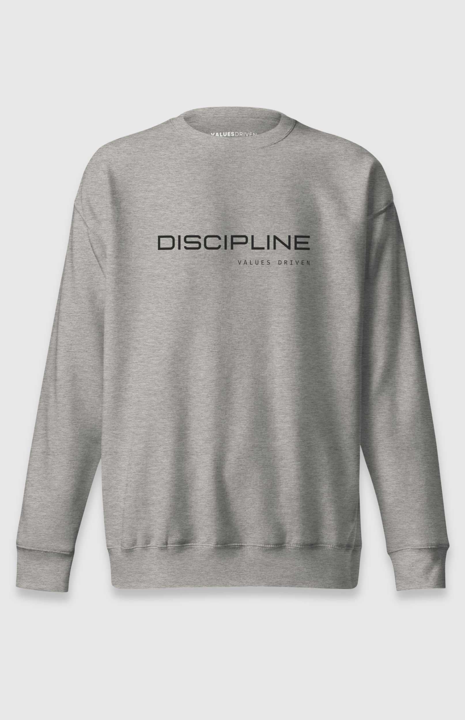 Elevate Your Look: Discipline Sweatshirt in All Sizes – Values Driven