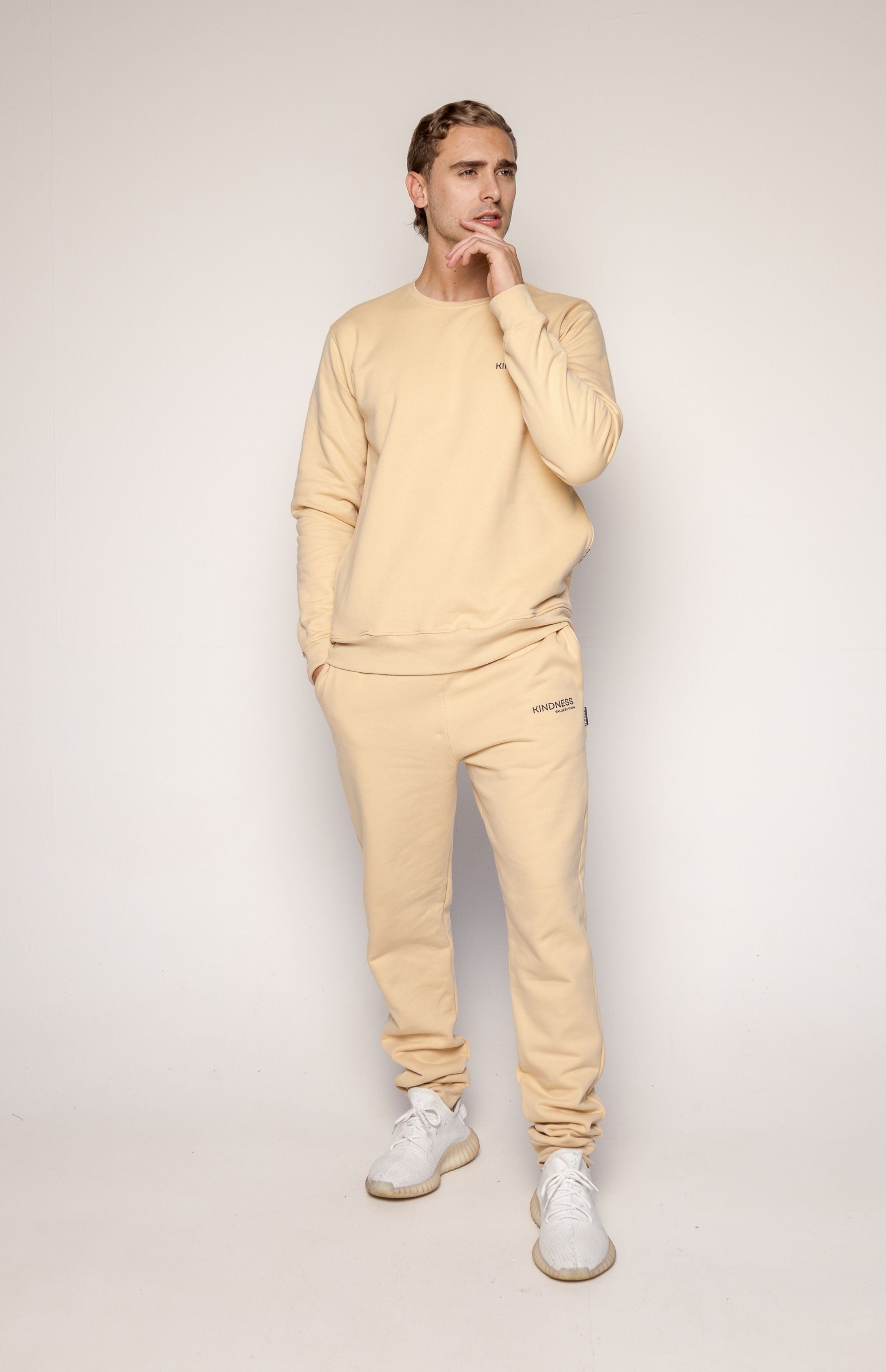 Kindness Jogger Beige – Values Driven