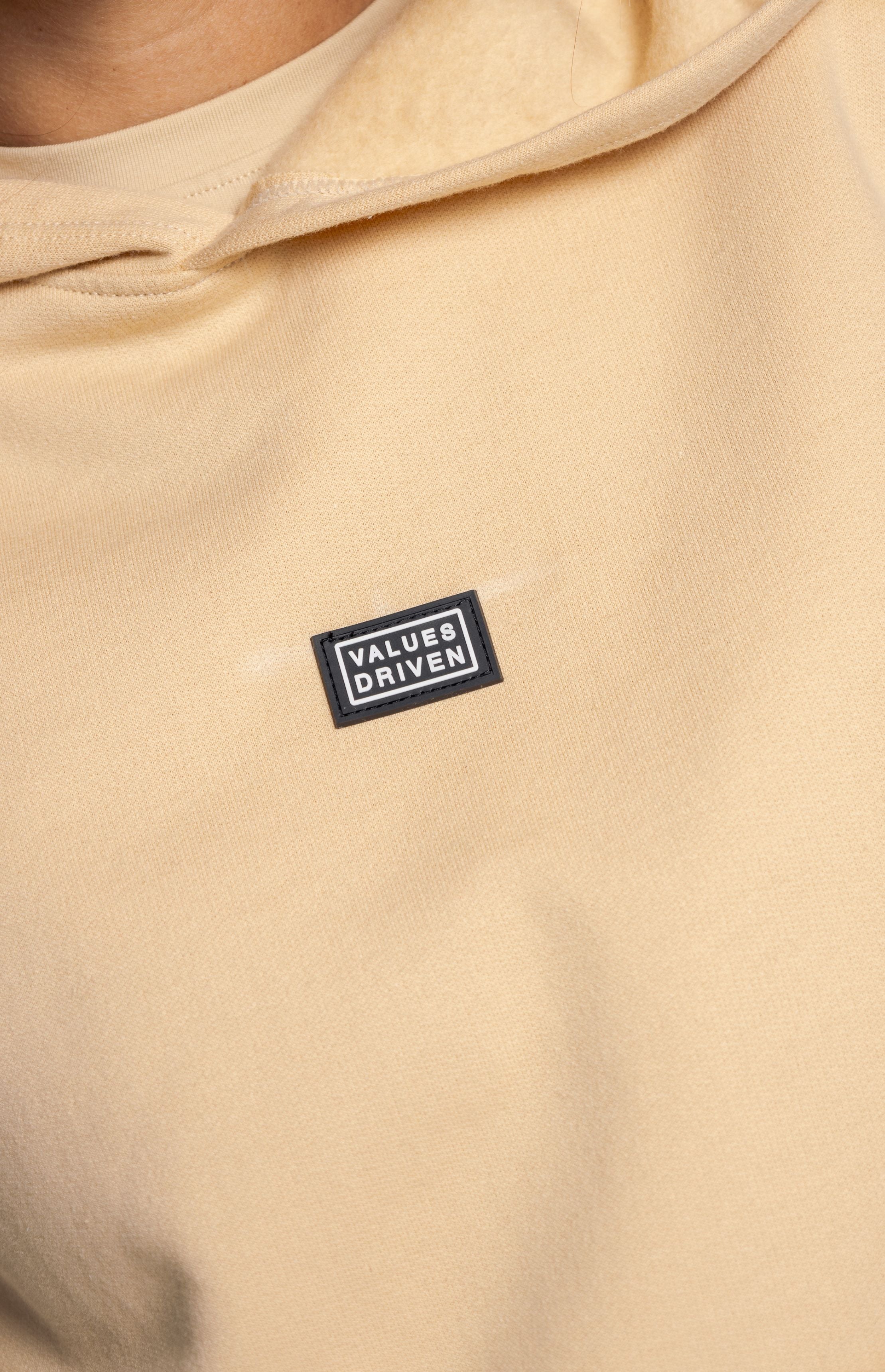 Consistency Hoodie Beige – Values Driven
