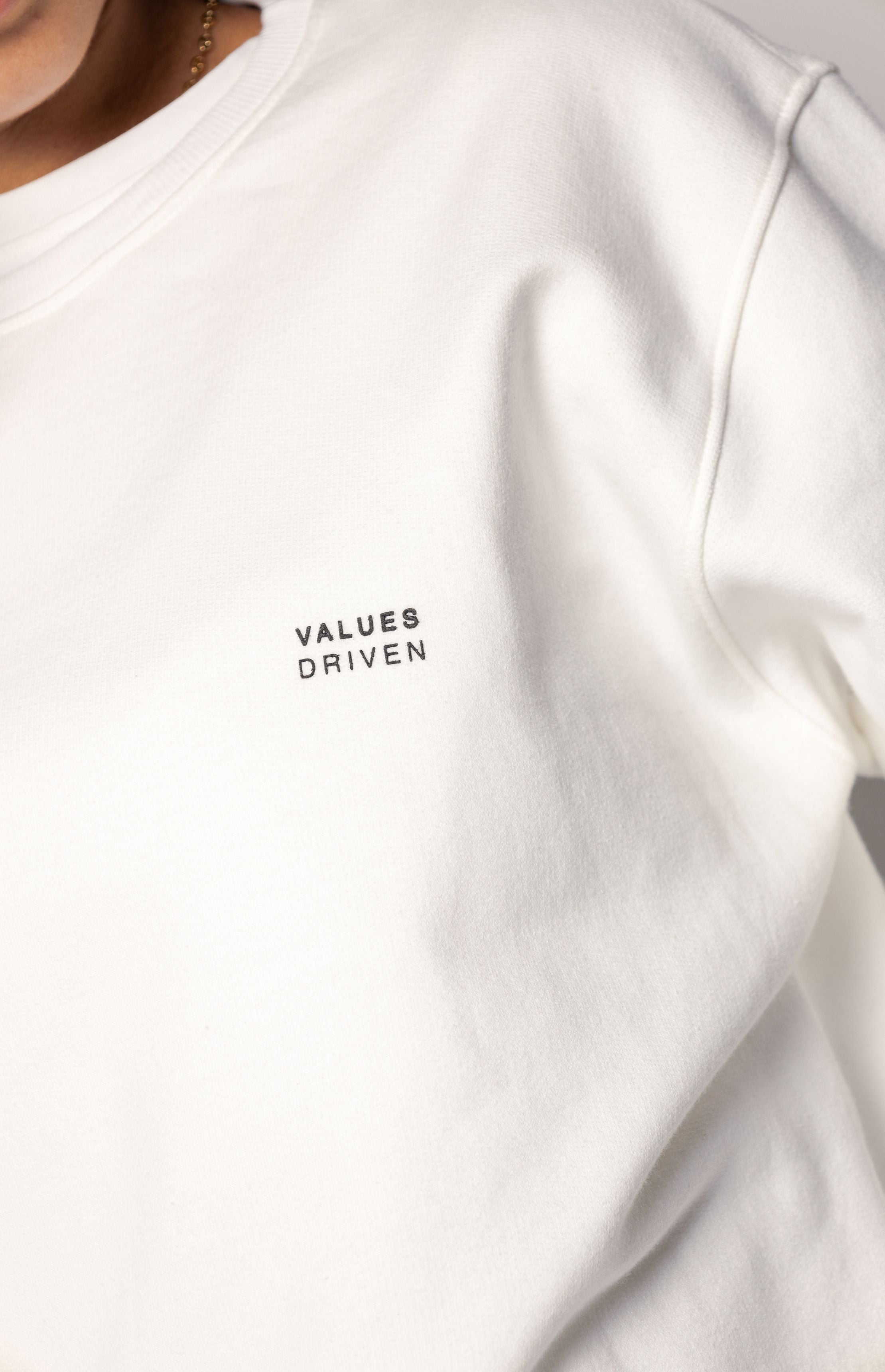 Authenticity Crewneck Off-White – Values Driven