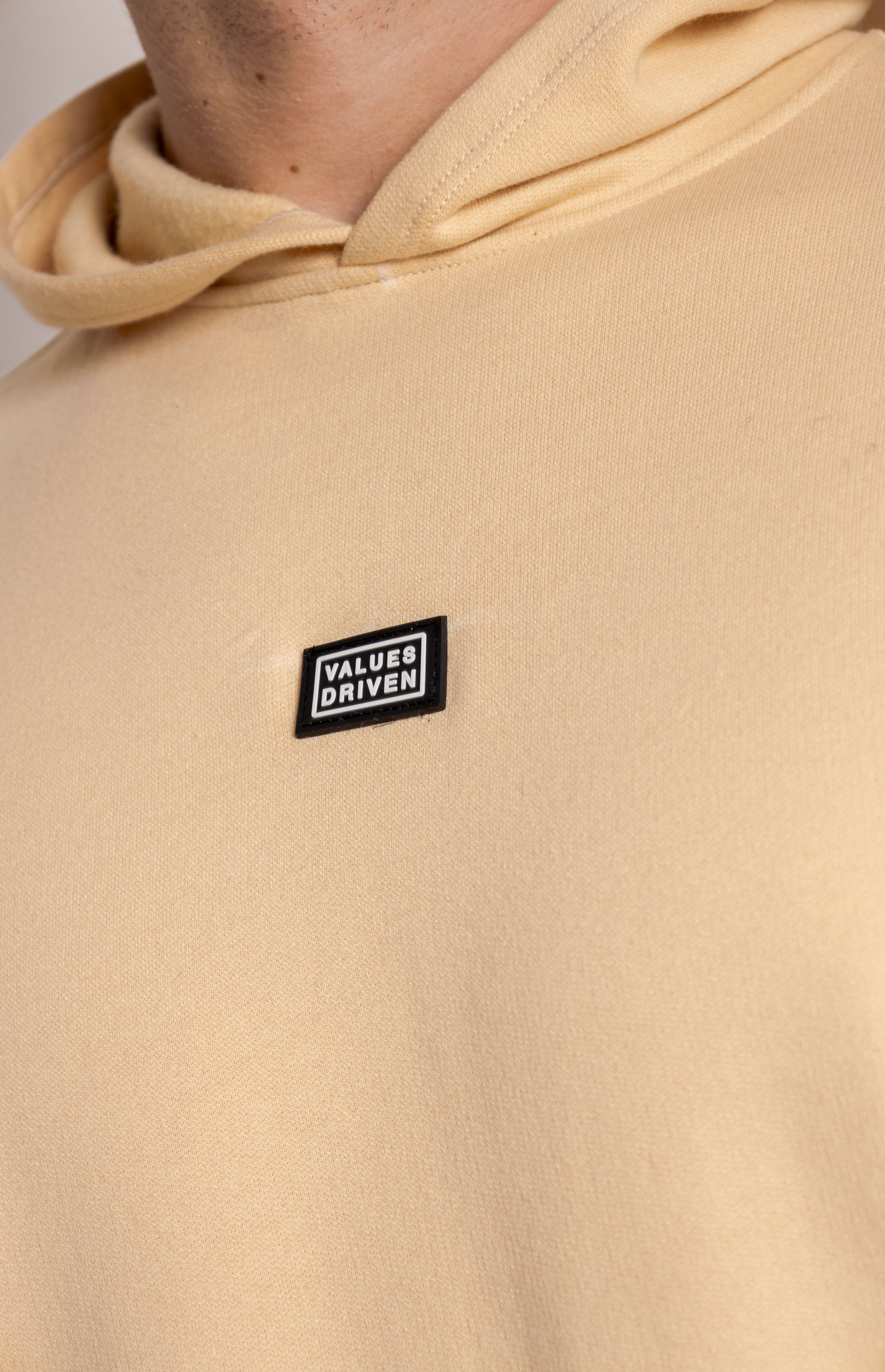 Consistency Hoodie Beige – Values Driven