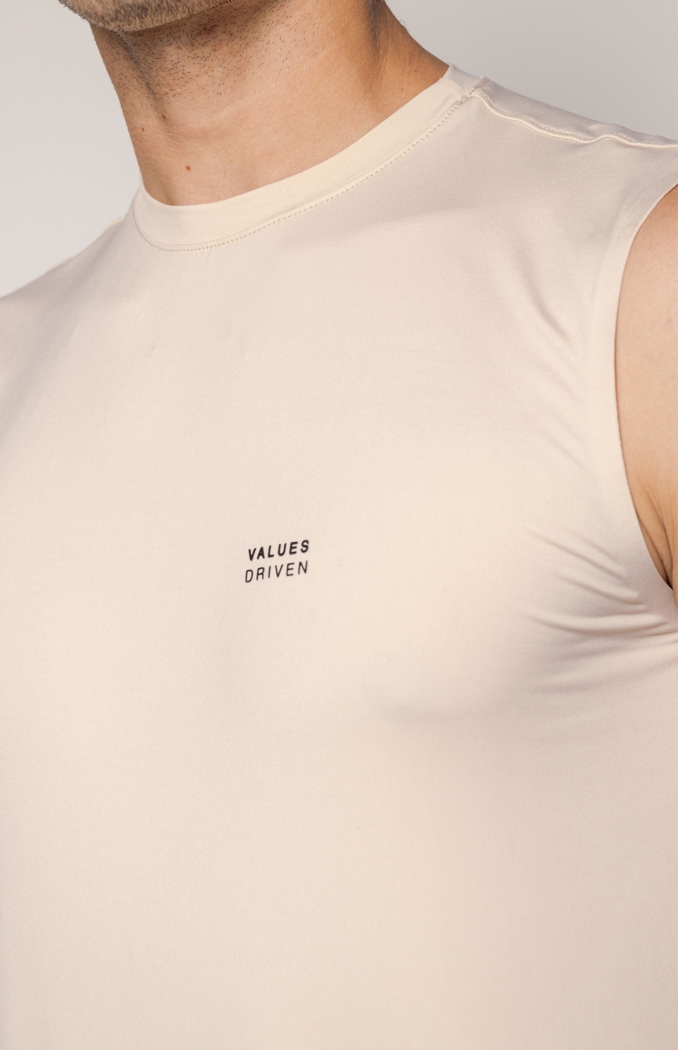 Consistency Tank Beige – Values Driven