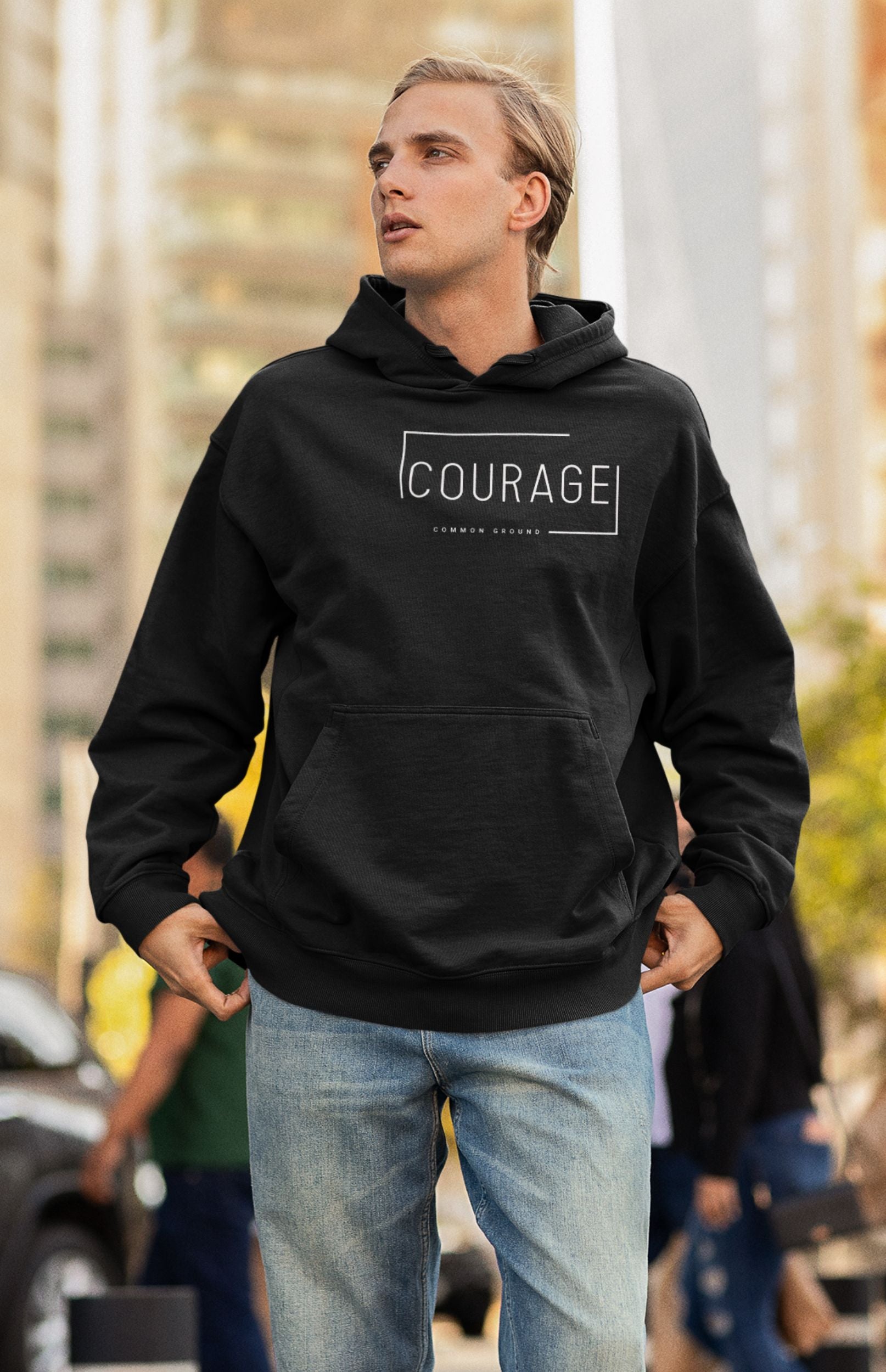 Eco-Friendly Courage Hoodie – Values Driven